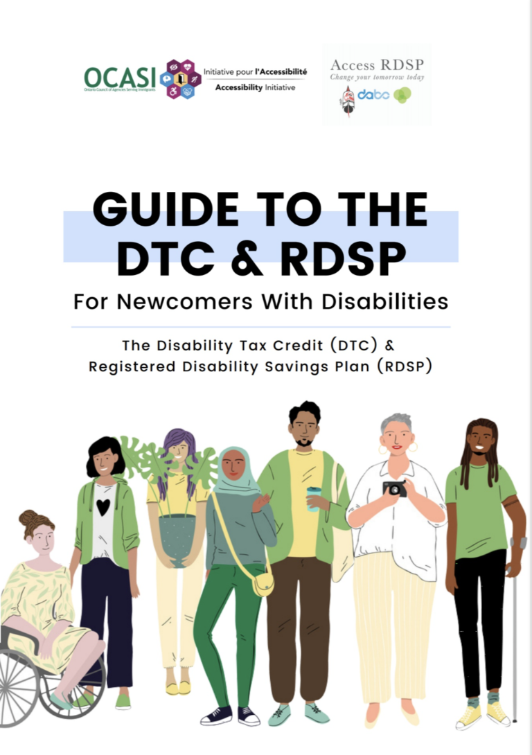 New Resource: Guide to the DTC and RDSP for Newcomers with Disabilities ...